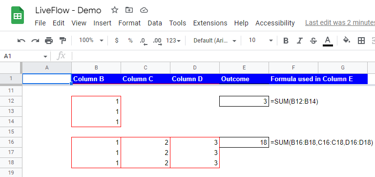 How To Use SUM Function In Google Sheets LiveFlow